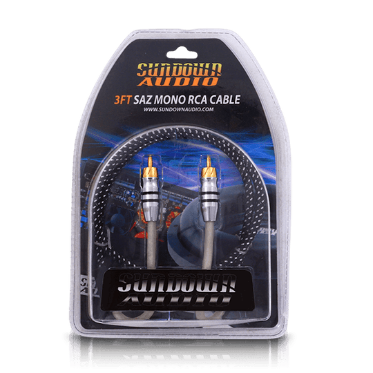 SAZ1-3FT Mono Channel RCA Interconnects – Sundown Audio